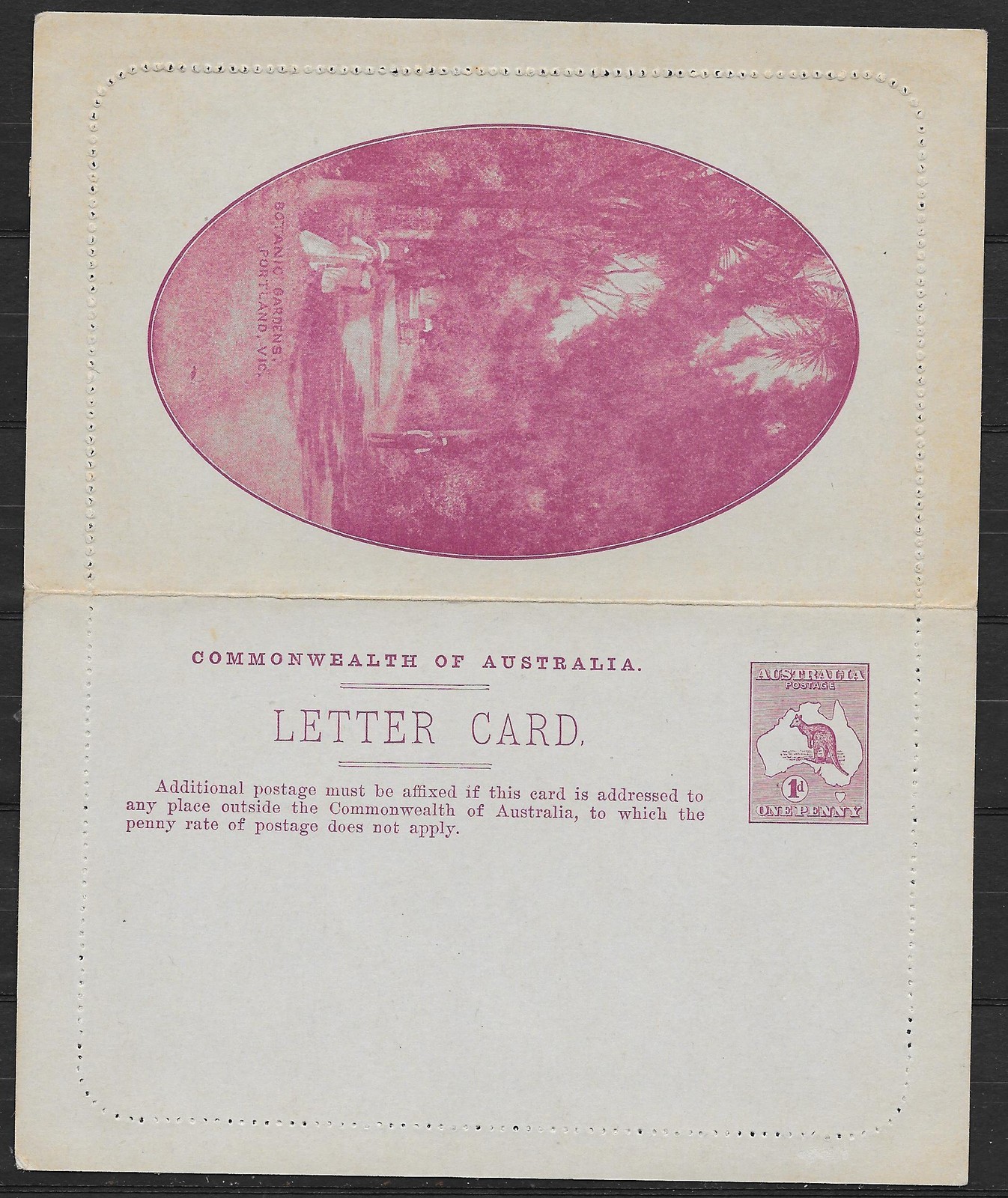 Australia covers 1d Kangaroo Advertising Letter Card not sent Scarce ...
