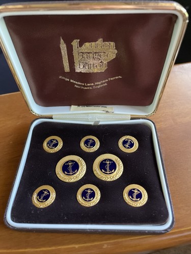 The London Bridge & Button Company "Nautical Anchor" Button Set Made in ...