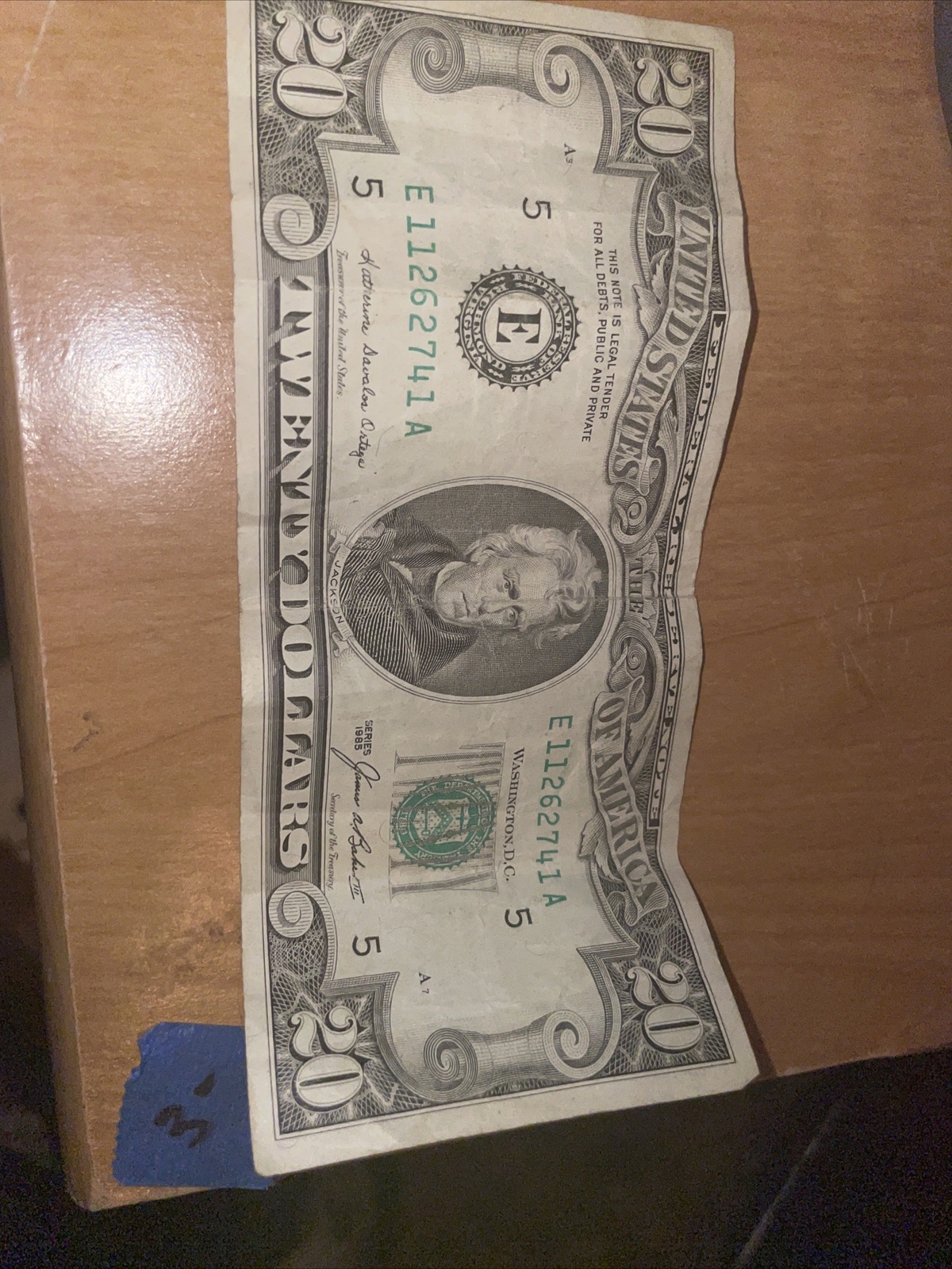 RARE 1985 Series 20 dollar bill | eBay