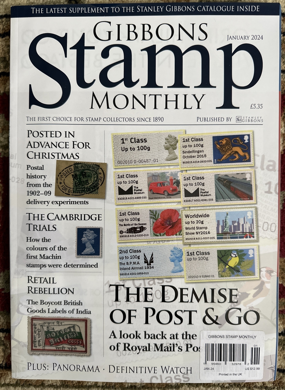 Gibbons Stamp Monthly Magazine January 2024 The Demise Of Post & Go | eBay