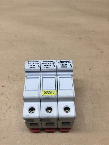 Bussmann CHM1D Fuse Holder 3-Pole 600V 30A 10x38 #116L64 | eBay