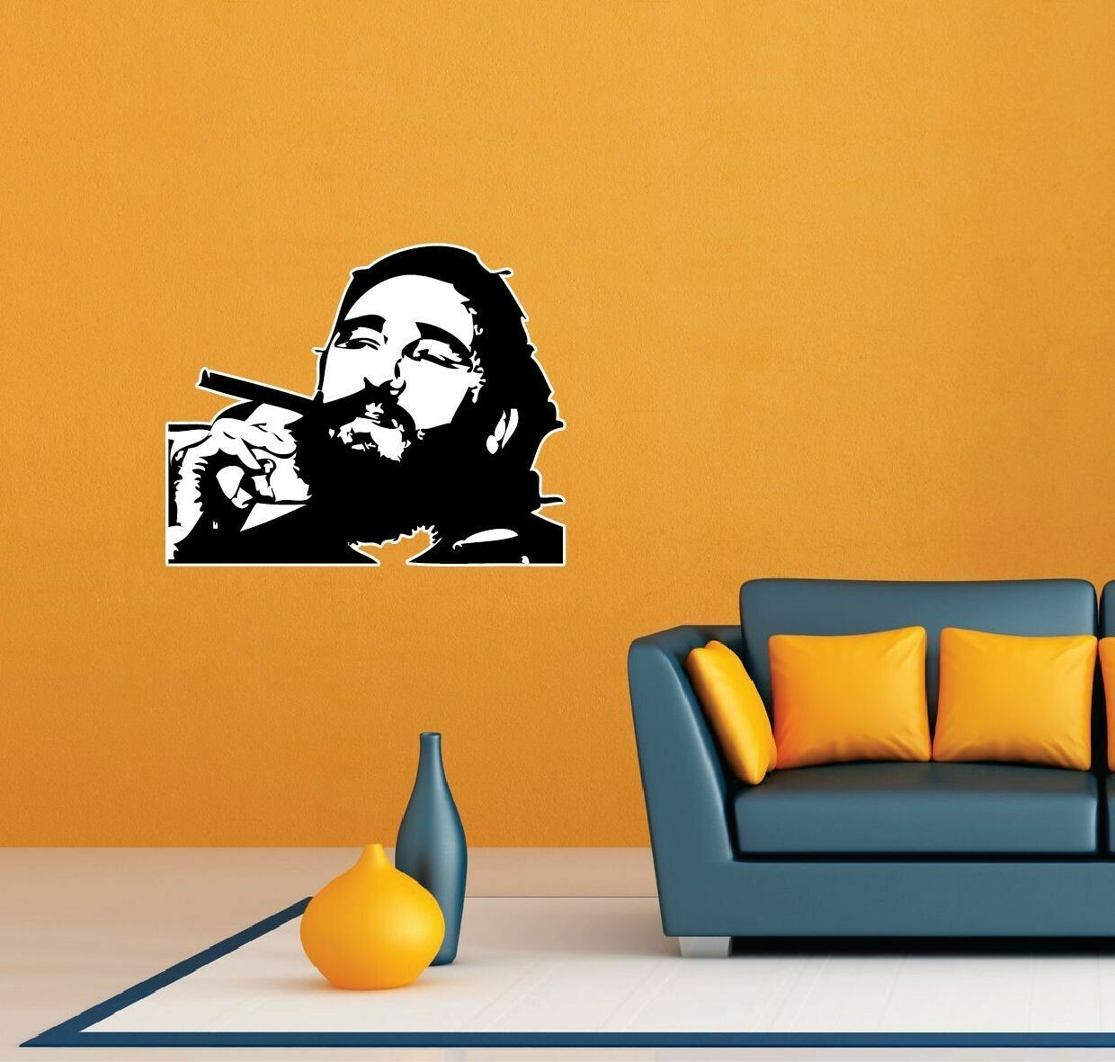 Fidel Castro Cuba Room Wall Garage Decor Sticker Decal 25"X20" | eBay