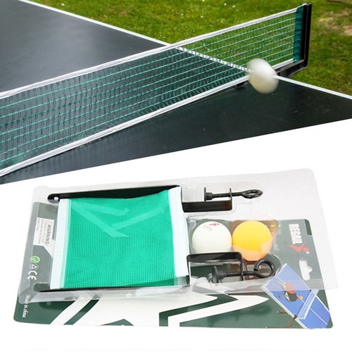Simple Support Table Tennis Net With 2 Balls Sports Equipment Ping Pong ...