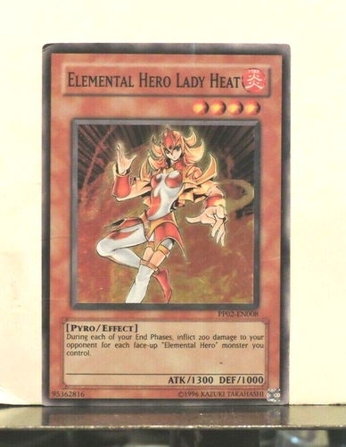 YuGiOh Elemental Hero Lady Heat PP02-EN008 Super Rare PREMIUM PACK 2 | eBay