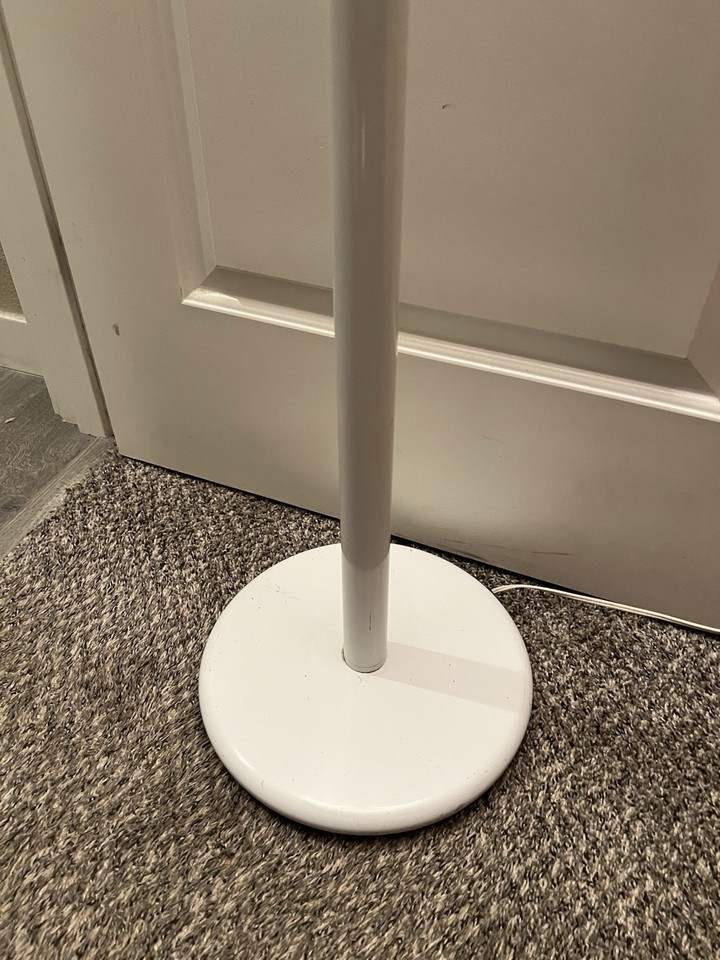 RARE Vintage 1989 WHITE 71” Torchiere Halogen Floor Lamp UL PlugIn NEW ...