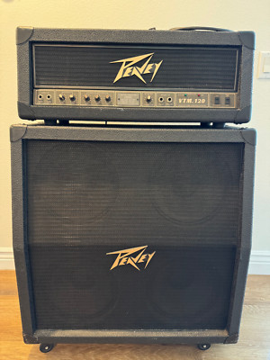 Vintage Peavey VTM 120 Half Stack Guitar Head With Original Slant 4x12 ...