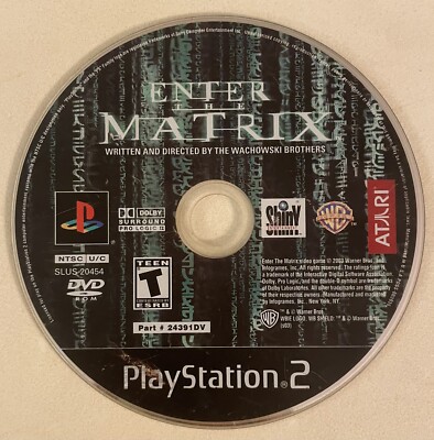 Enter the Matrix 2003 Sony PlayStation 2 (PS2) Atari Game Disk Only | eBay