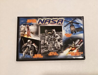 NASA Space Center Apollo Space Shuttle Fridge Magnet V9 | eBay