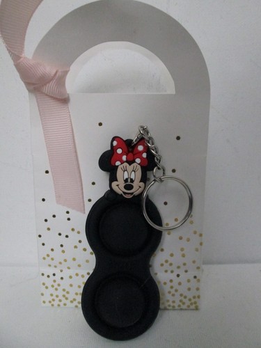 MINNIE MOUSE POP IT RUBBER KEYCHAIN W/GIFT BAG | eBay
