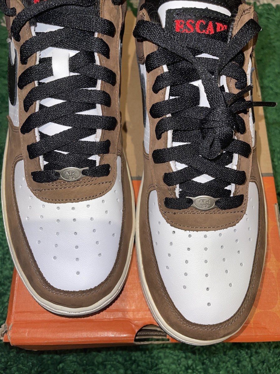 NEW Nike Air Force 1 Low Escape Bison Brown White Black NEW Nike Air Force 1 Low Escape Bison Brown White Black