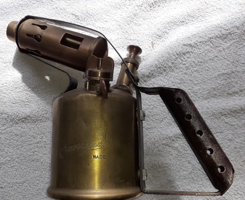 Crossland Brass Paraffin Blow Torch British Made Original Vintage ...