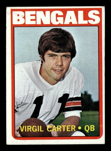 Virgil Carter 1972 Topps #49 Cincinnati Bengals GD | eBay