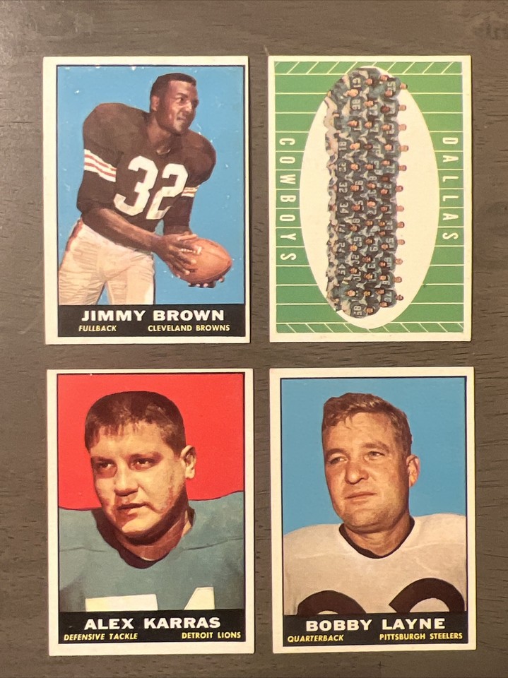 1961 TOPPS FOOTBALL #1-200 COMPLETE YOUR SET FREE SHIPPING | eBay