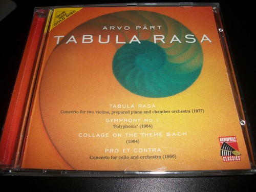 Arvo Part - Tabula Rasa - CD - Audiophile Classics | eBay