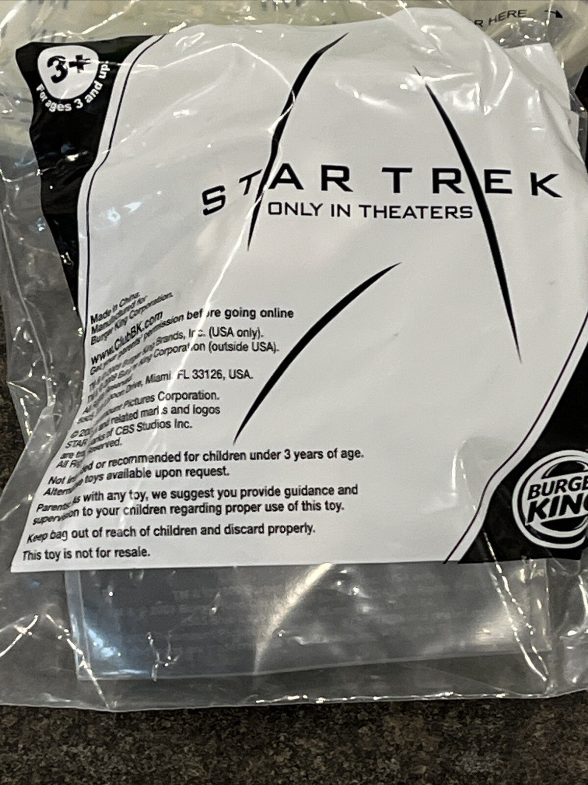 Star Trek Talking Checkov 2009 Burger King NOS Captain Kirk Spock Bones ...