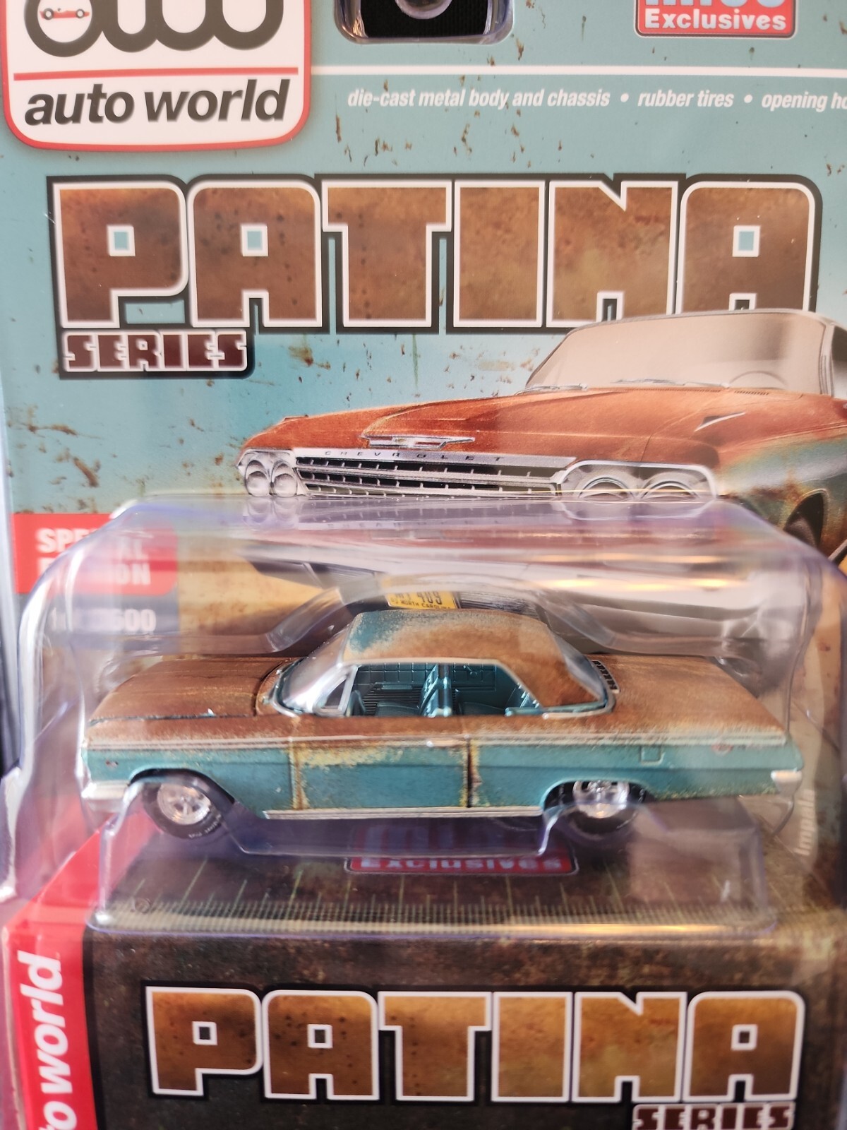 Auto World Patina Series 1962 Chevrolet Impala 1:64 Diecast Model Car ...