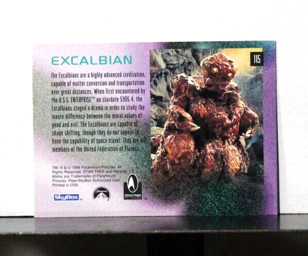 1995 SkyBox Star Trek Trading Card #115 - Excalbian | eBay