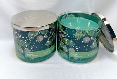 2 Winter Pear Forest Scented Candle Bath & Body Works 14.5 oz | eBay