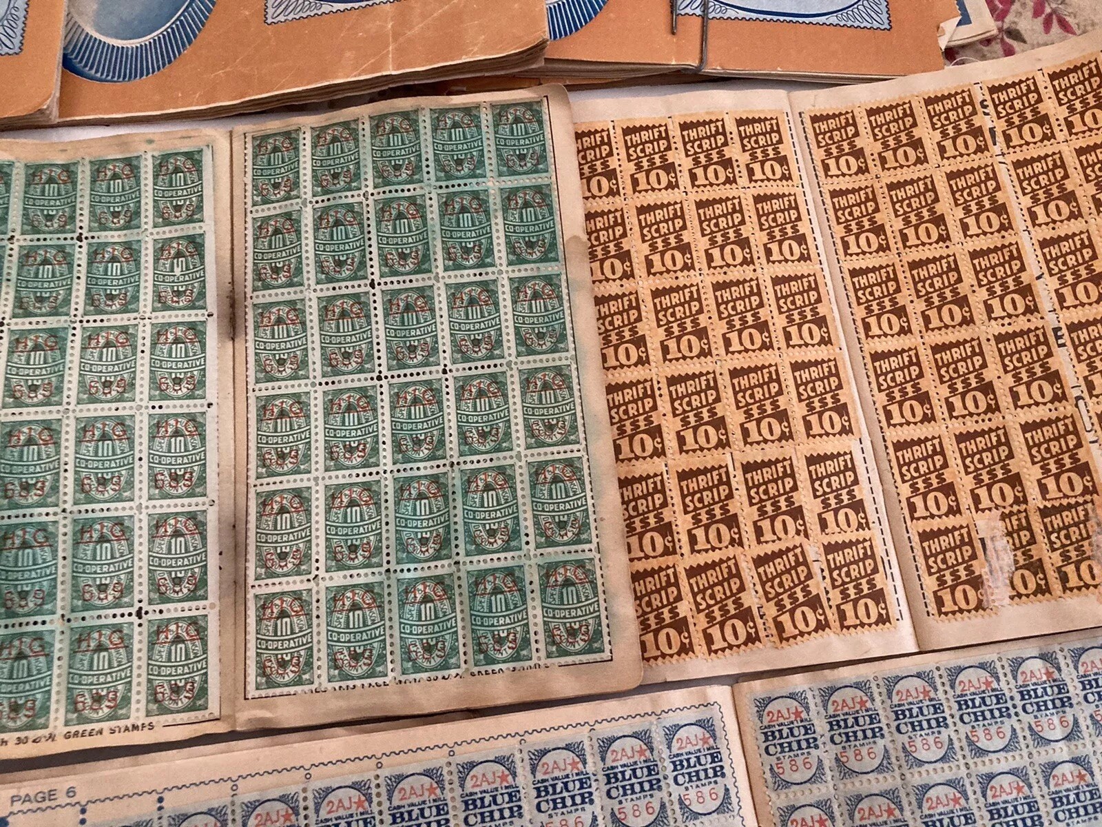 Large Vtg Lot Of Stamp Savings Books 22 Total Books, S&H, Blue Chip ...