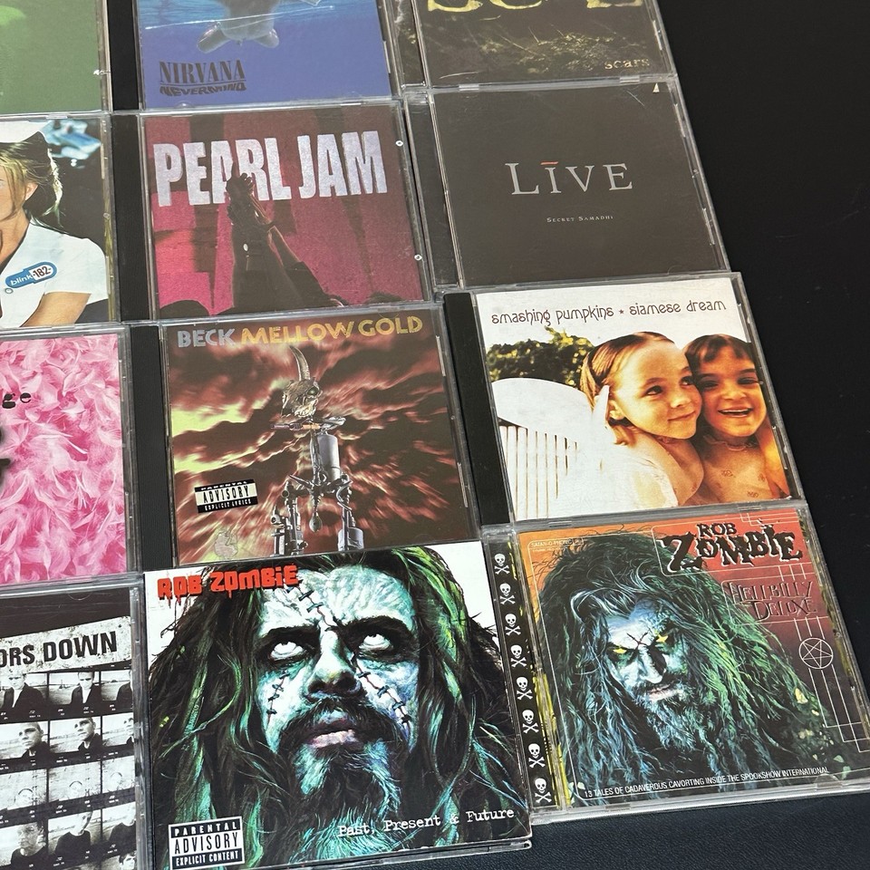 Lot of 20 Heavy Metal/Hard Rock CDs - Rob Zombie Korn Megadeath Blink ...