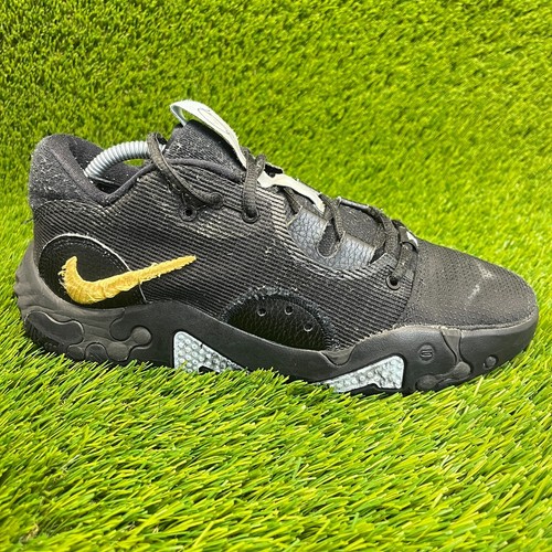 Nike Paul George PG 6 Mens Size 8 Black Gold Athletic Basketball Shoes ...