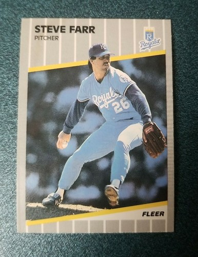 1989 Fleer Baseball Card #281 Steve Farr - Kansas City Royals | eBay