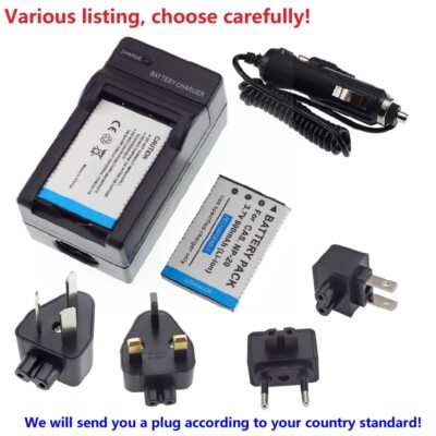 Battery or wall charger For Casio NP-20 Exilim EX-S600 EX-Z70 EX-Z4U EX ...