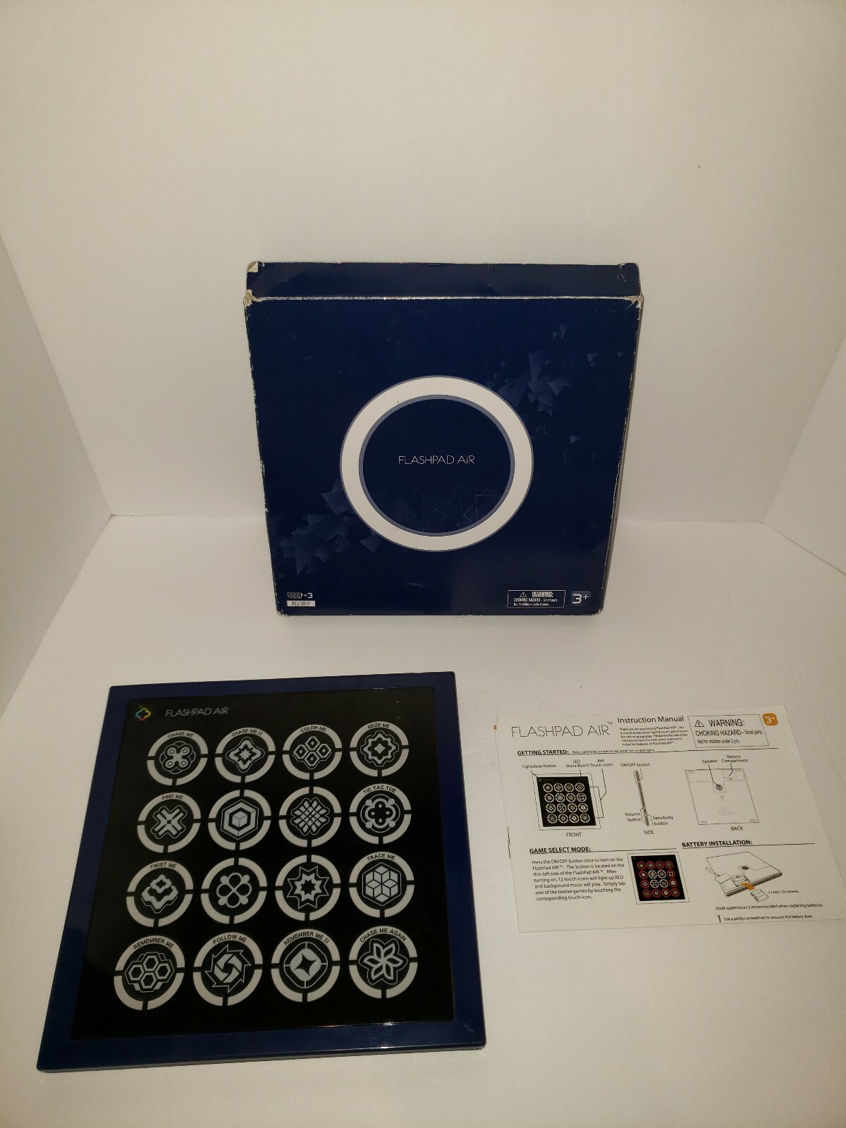 FlashPad Air Electronic Memory Game With Lights & Sound Blue | eBay