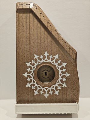 Vintage Bontempi Italian Zither 16 String Lap Mini Harp- Beautiful ...