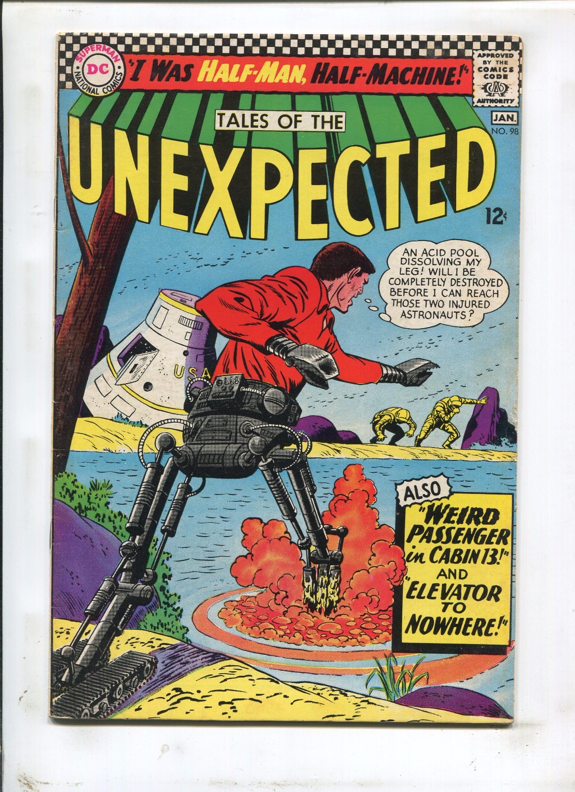 TALES OF THE UNEXPECTED #98 HALF-MAN, HALF-MACHINE! (5.0) 1967 | eBay
