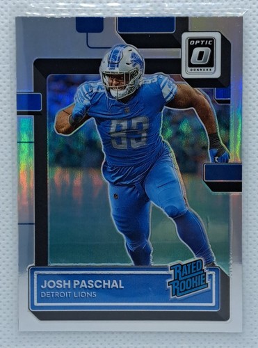 2022 Donruss Optic Josh Paschal Silver Prizm Rated Rookie Detroit Lions ...