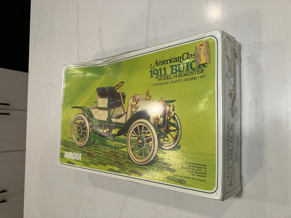 Vintage 1911 Buick Model 14 Roadster Aurora 1/16 Complete Unopened ...
