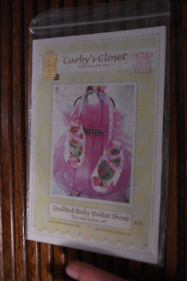Quilted Baby Ballet Shoes Pattern by Curby's Closet #125 Size 3-9 Mos ...
