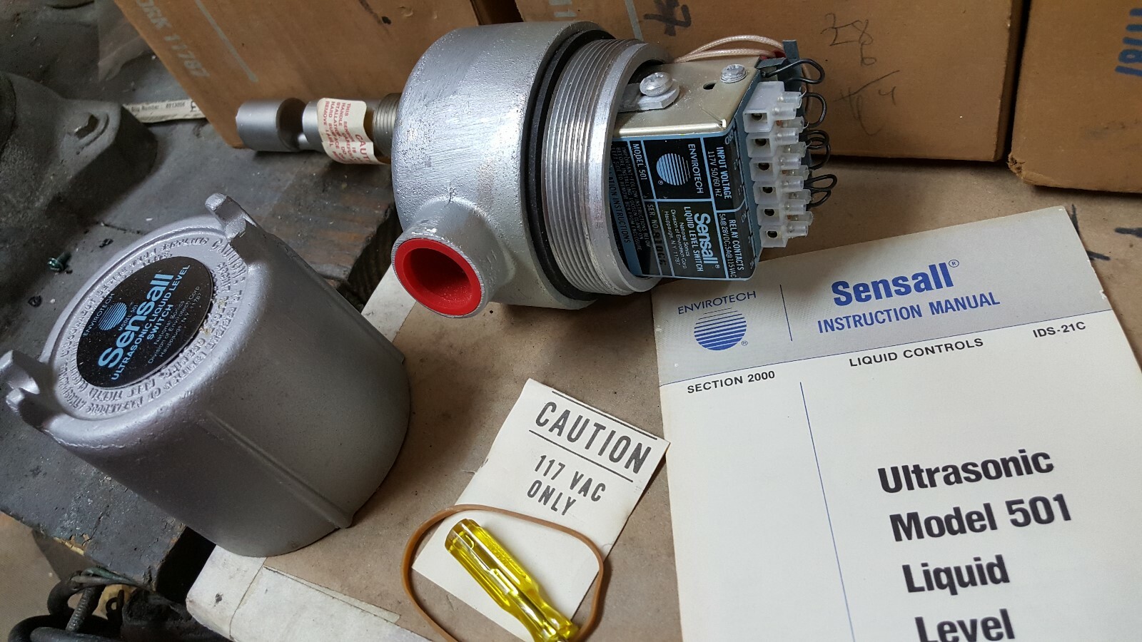 Sensall Model 501 Ultrasonic Liquid Level Switch 117V 50/60hz "BRAND ...