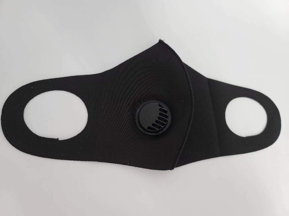 ( 3Pack ) Valve Face Mask / Fashion Black Mask / WASHABLE REUSABLE ...