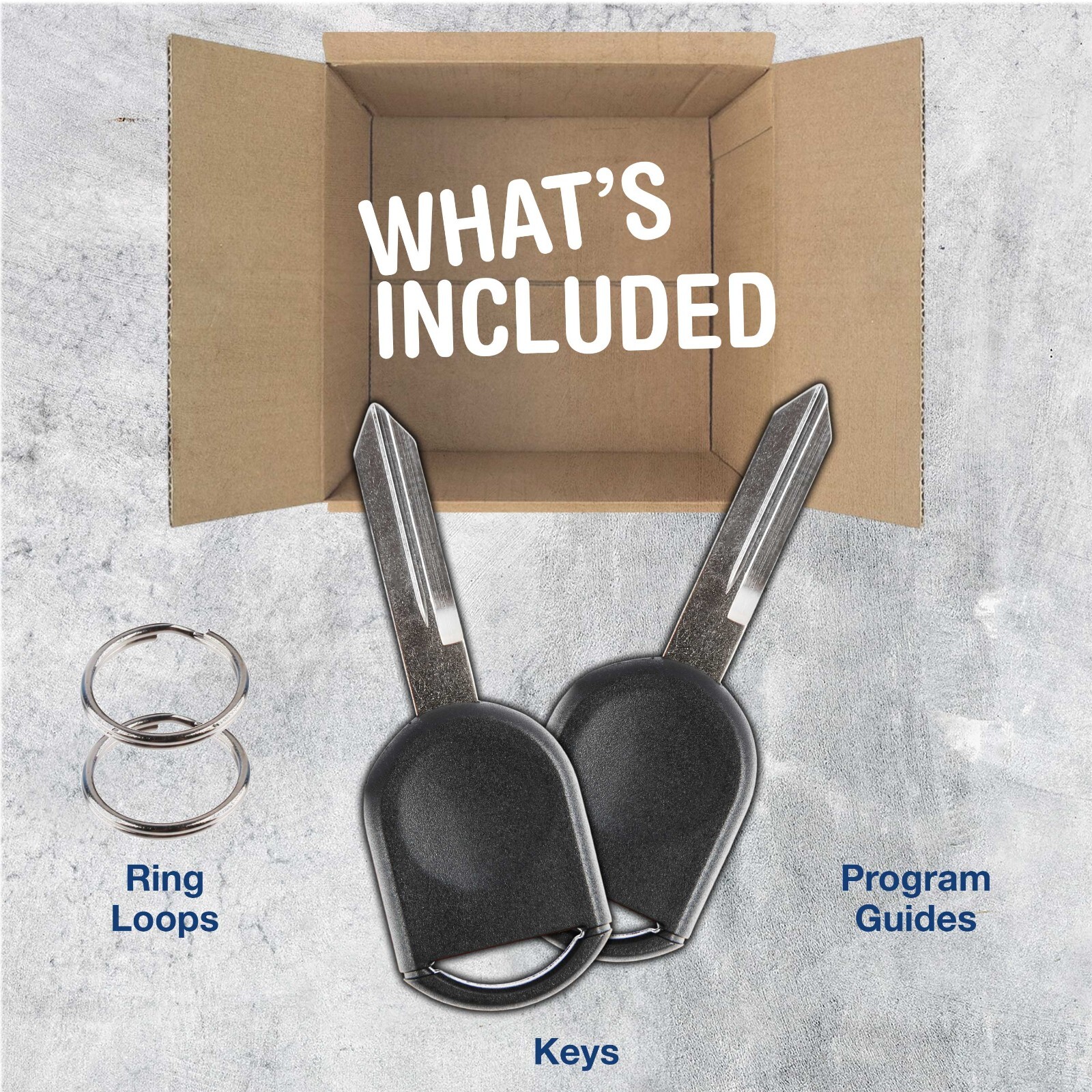 2 Replacement For Ford H92 H84 H85 Transponder Ignition Key Uncut Chip ...