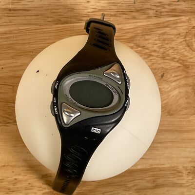 Mio Sport Unisex Black Strap Digital Display Heart Rate Monitor Watch ...