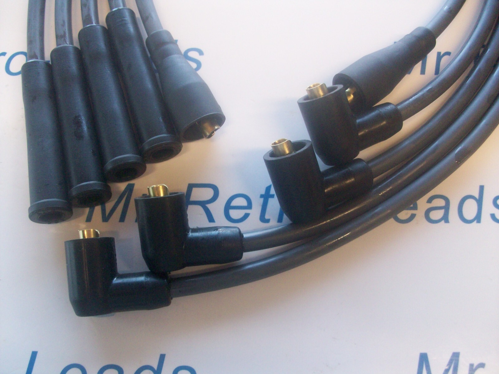 GREY 8MM PERFORMANCE IGNITION LEADS FORD X-FLOW CROSSFLOW HAND BUILT ...