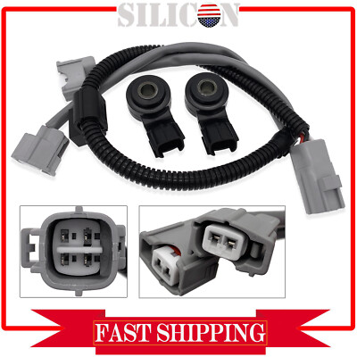 2x Knock Sensor With Harness For Toyota 3.3L Camry Highlander Sienna ...