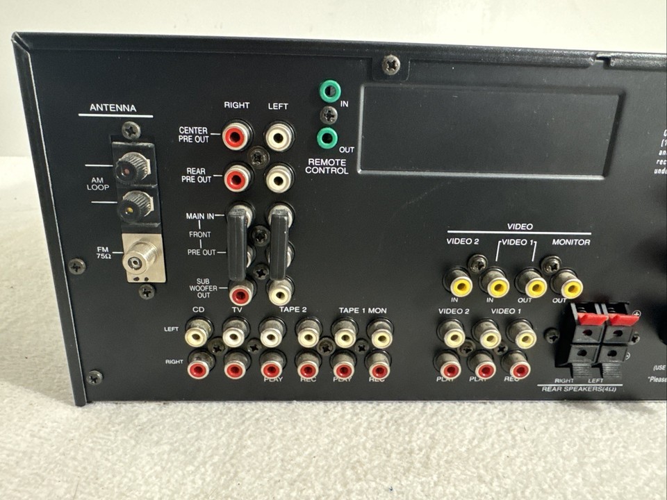 Harmon Kardon AVR40 5.1 Surround Receiver 65 WPC 8 Ohms Tested Working ...