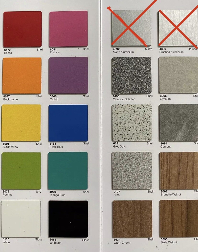 Formica Colors Patterns And Charts New White 7223 ColorCore2