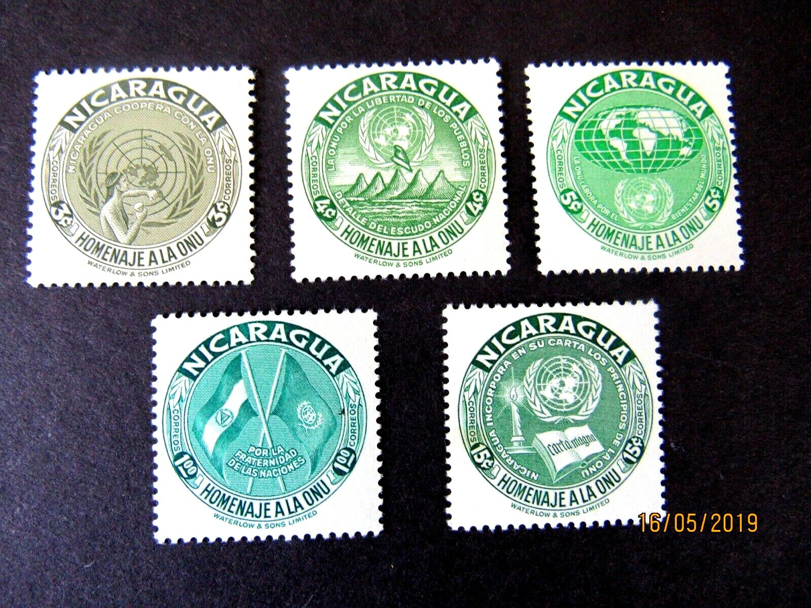 Mint NH F 1954 UN Organization Issue mint-nh-f-1954-un-organization-issue