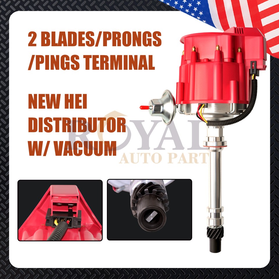 New Distributor for Small Block SBC Chevy 305 350 400 HEI & Wires 90 ...