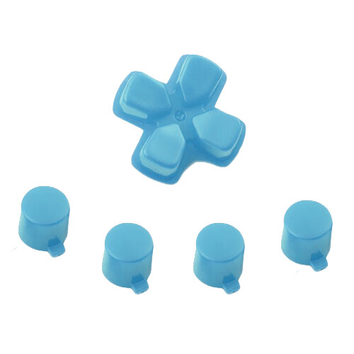 Buttons for Sony PS4 controllers d-pad & action set - light blue ...