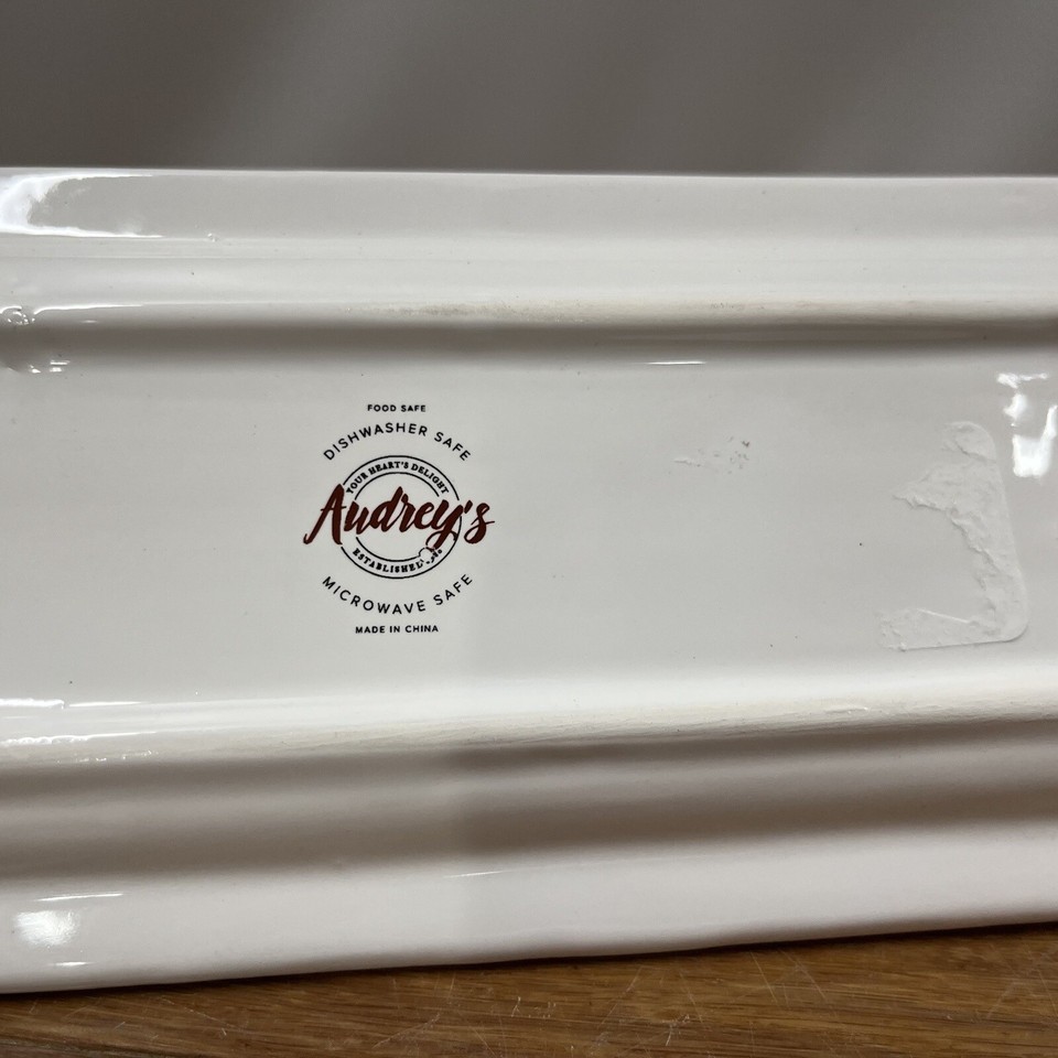 Pencil and Paper Clips Divided Tray Desk Organizer Ceramic Write ...