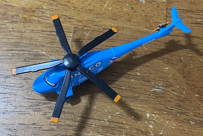 Disney Pixar Cars Dinoco Helicopter Chopper Piston Cup Diecast Metal 1: ...