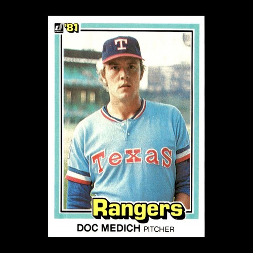 Doc Medich 1981 Donruss Texas Rangers #386 NM+ Vintage! | eBay