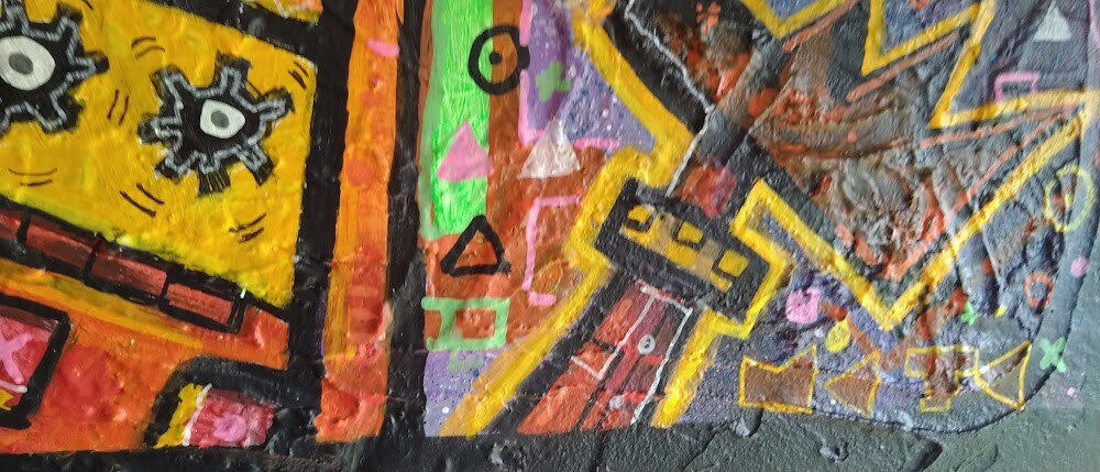 Portrait of AI by an human - Néo-expressionism original 15.7"x15" by ...