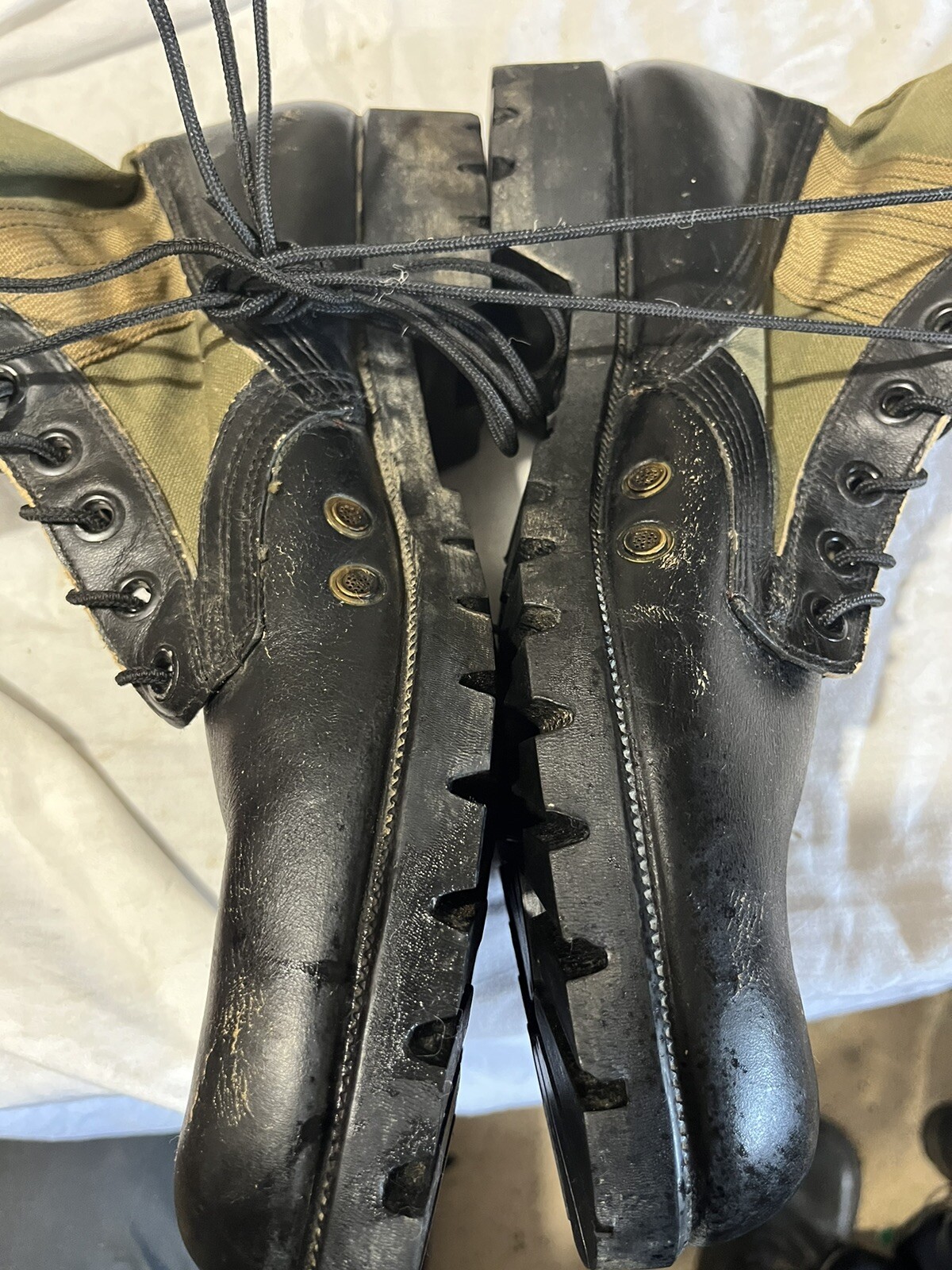 1968 Jungle Boots size 12 X Narrow Spike Protection &Insoles Early Ro ...