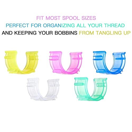 80pcs Sewing Bobbin Clips Pink Bobbin Holder Plastic Thread Clamps ...